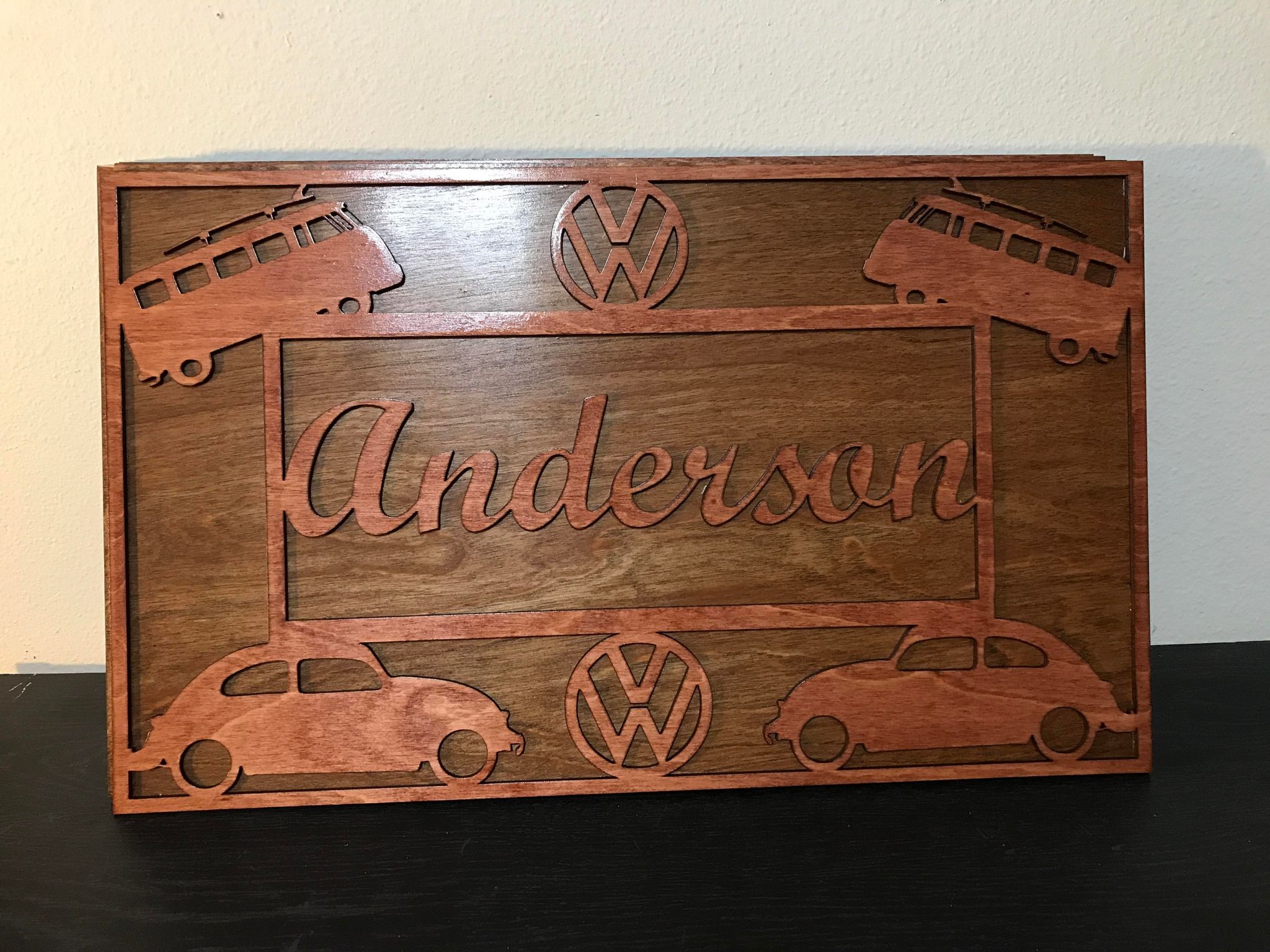 Custom VW Name sign – Kahikinakreations