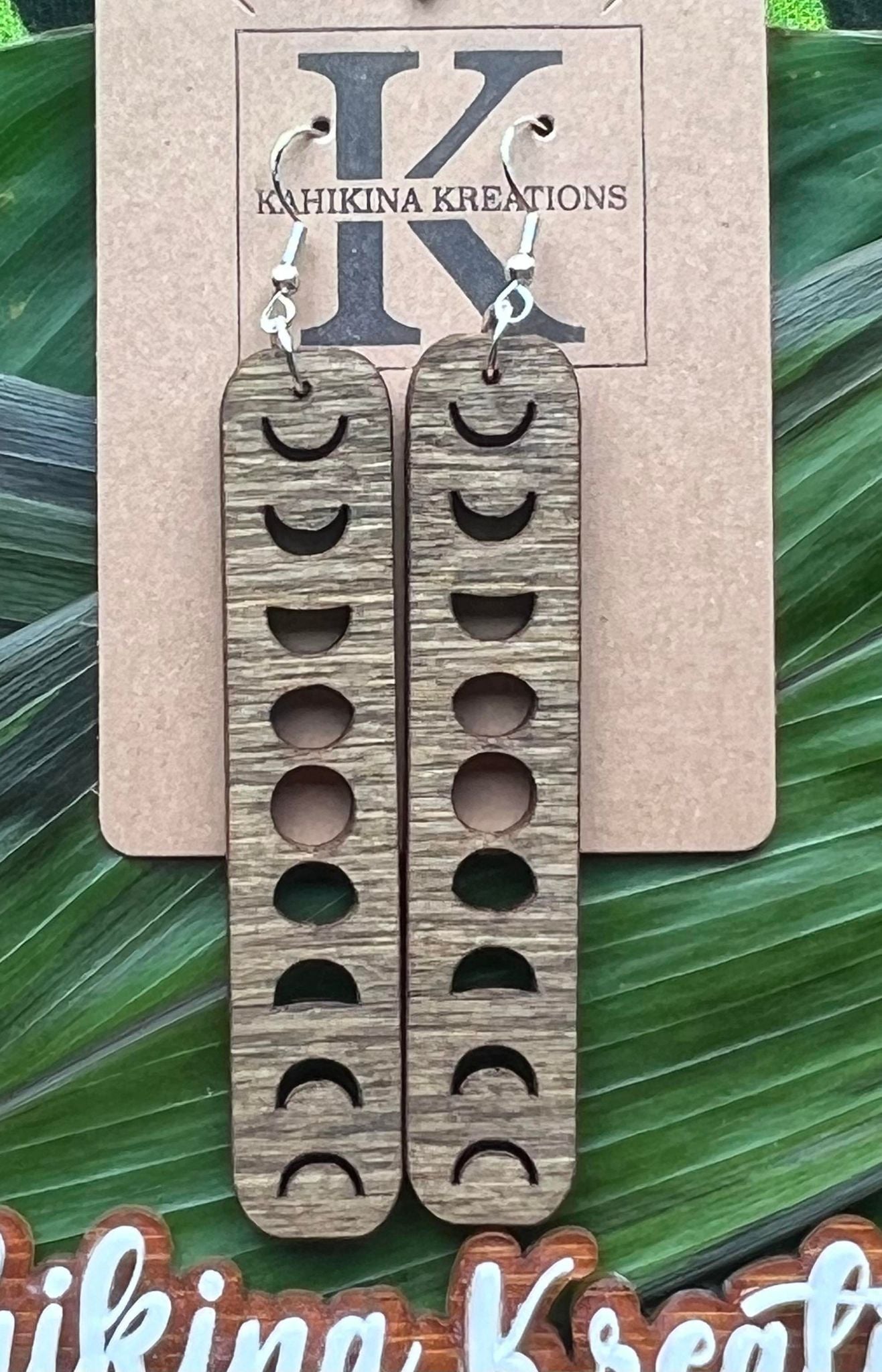 Earring Moon Phase Bar Long – Kahikinakreations