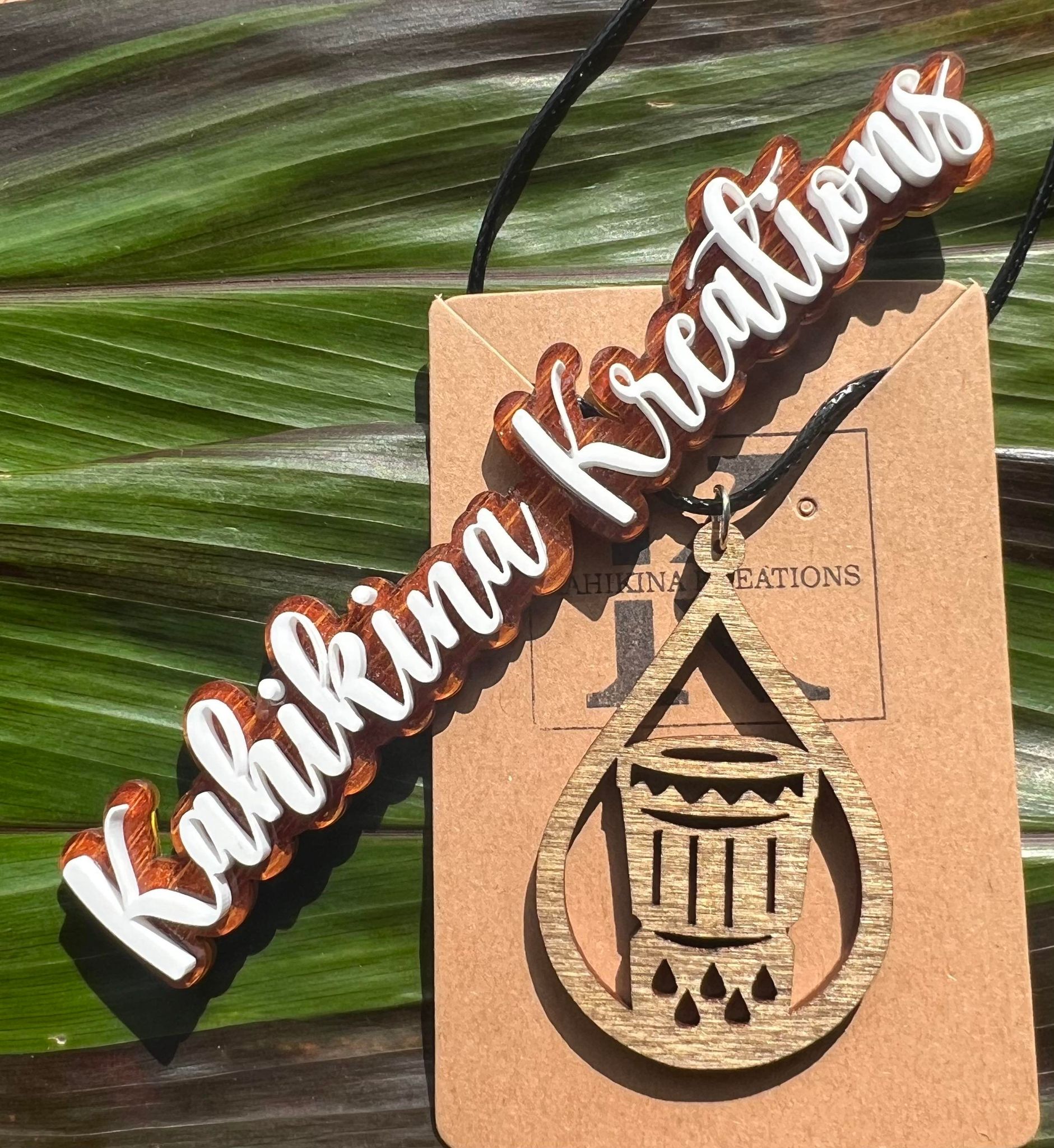 Necklace Hula Pahu Teardrop – Kahikinakreations