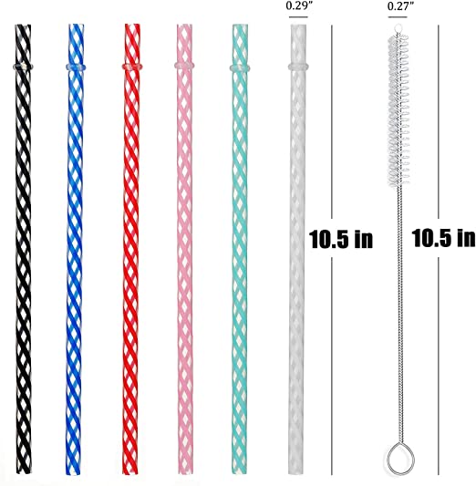 Colored Swirl Design Straws 10.5" – Kahikinakreations